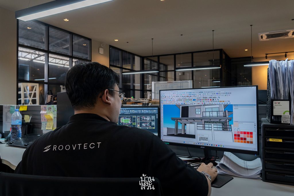 ต่อเติมหลังคาโรงรถ ที่สั่งผลิตสำเร็จจากโรงงานพร้อมติดตั้งจาก ROOVTECT
