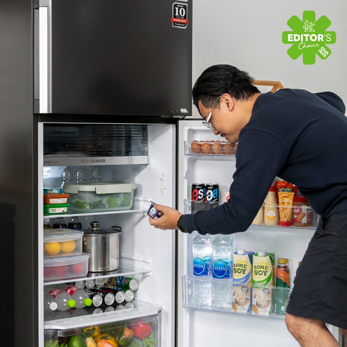 SHARP MEGA FREEZER SJ-XP500TP ตู้เย็นในครัวของคนรักดีไซน์ - บ้านและสวน